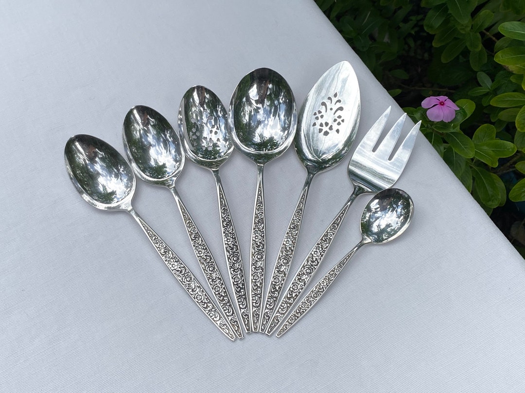 Vintage Tangier 1969 Silverplate Servingware 7 Pieces Oneida Community ...
