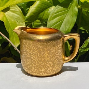 Vintage Pickard Gold Baroque Mini Creamer 3 Ounce Circa 1990s - Etsy