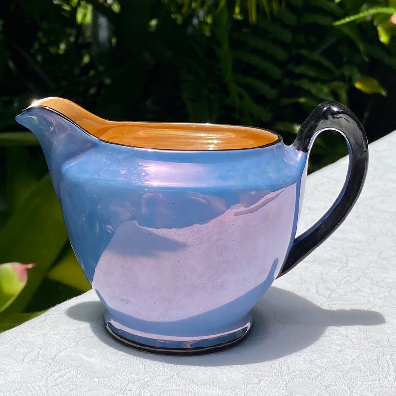 Blue Lusterware - Etsy