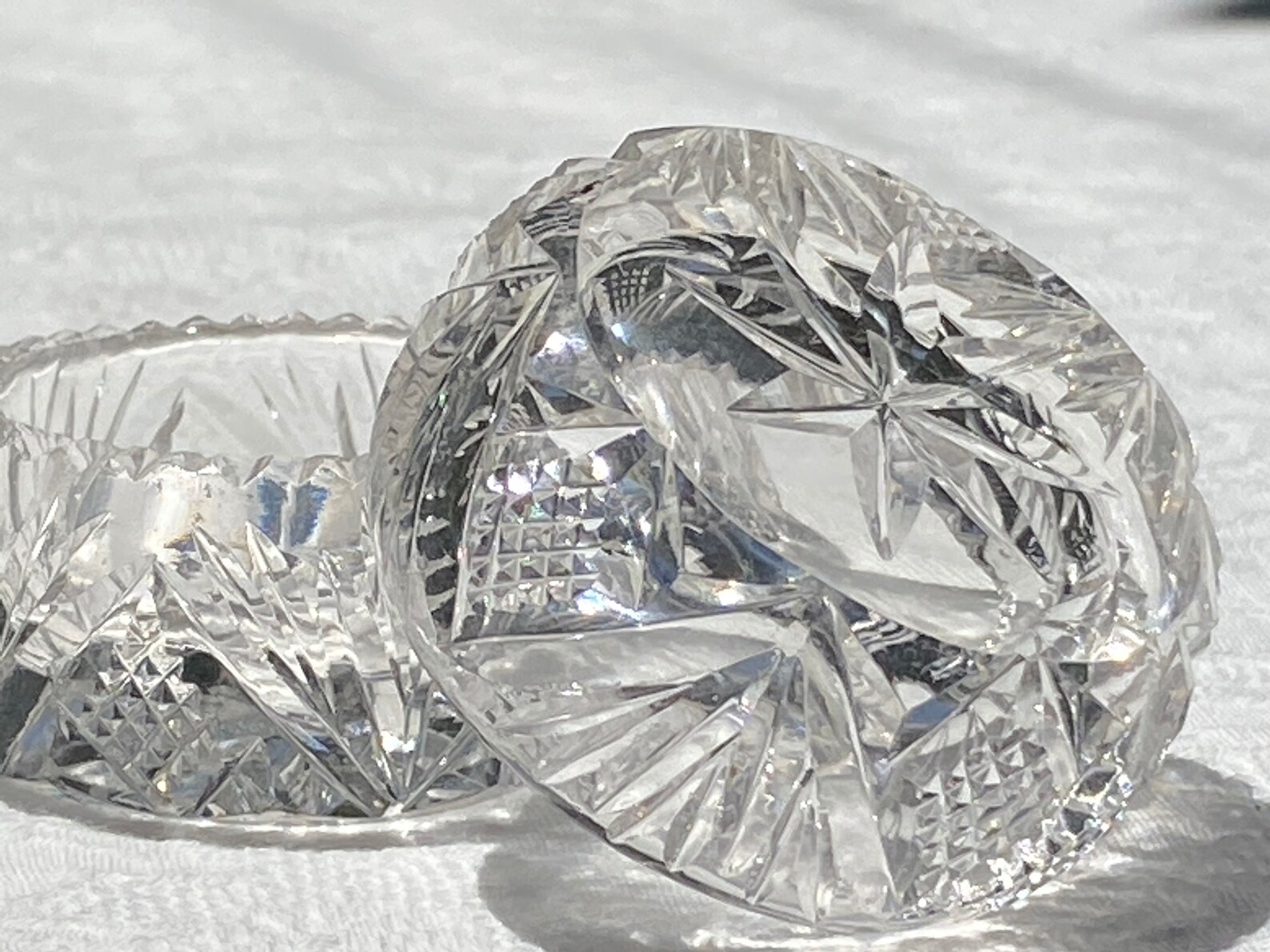 Diamond and Fan EAPG Glass Salt Dips Set of Six | Etsy