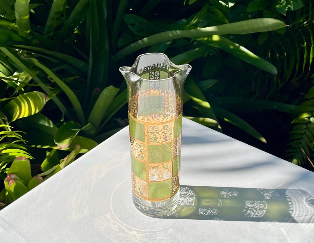 Vintage Culver Prado Green Martini Pitcher 24 Oz - Etsy