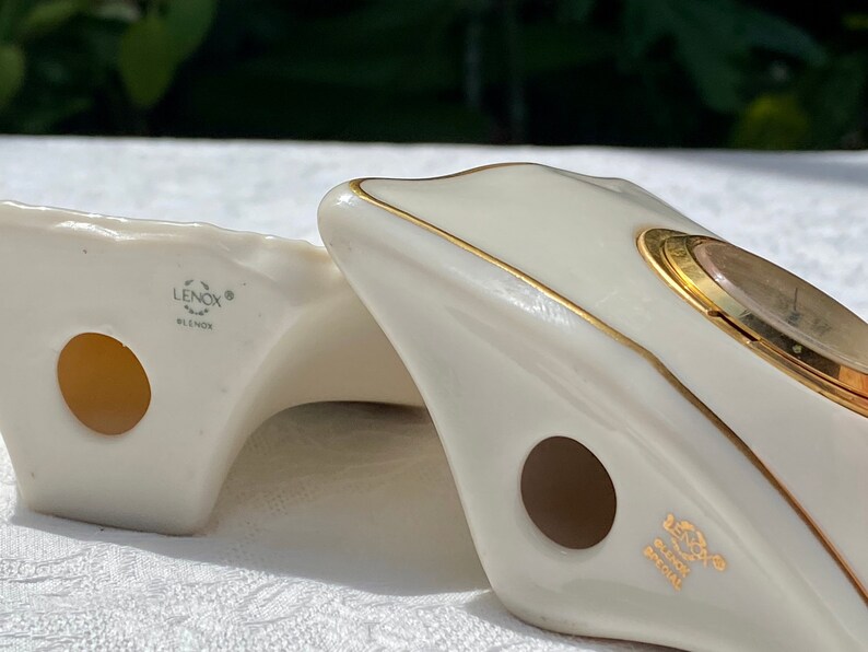 Lenox Pair of Small Desk Clocks / Miniature Clocks - Etsy