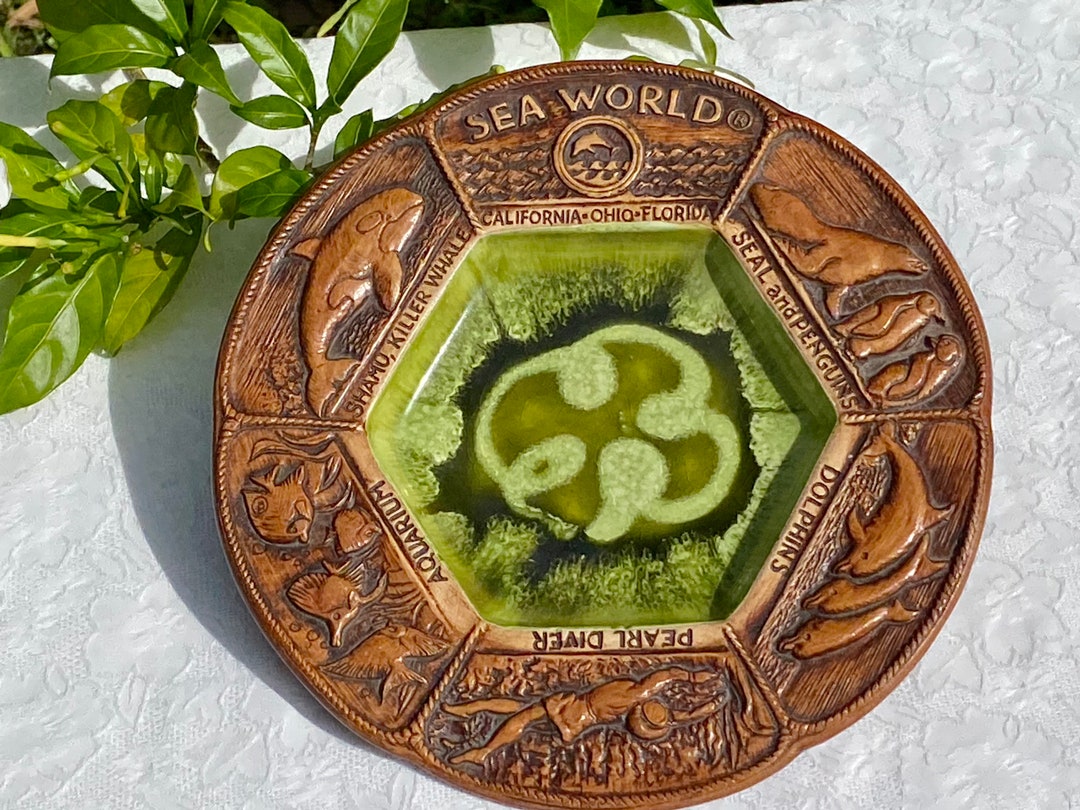 Treasure Craft Vintage Sea World Souvenir Trinket Dish - Etsy