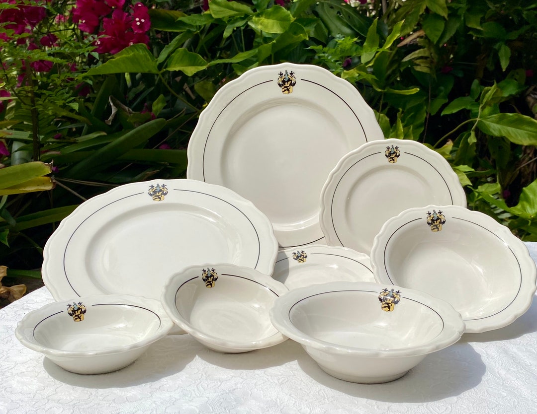 Vintage Wiess College at Rice University Dining Hall Pair of Plates OR ...