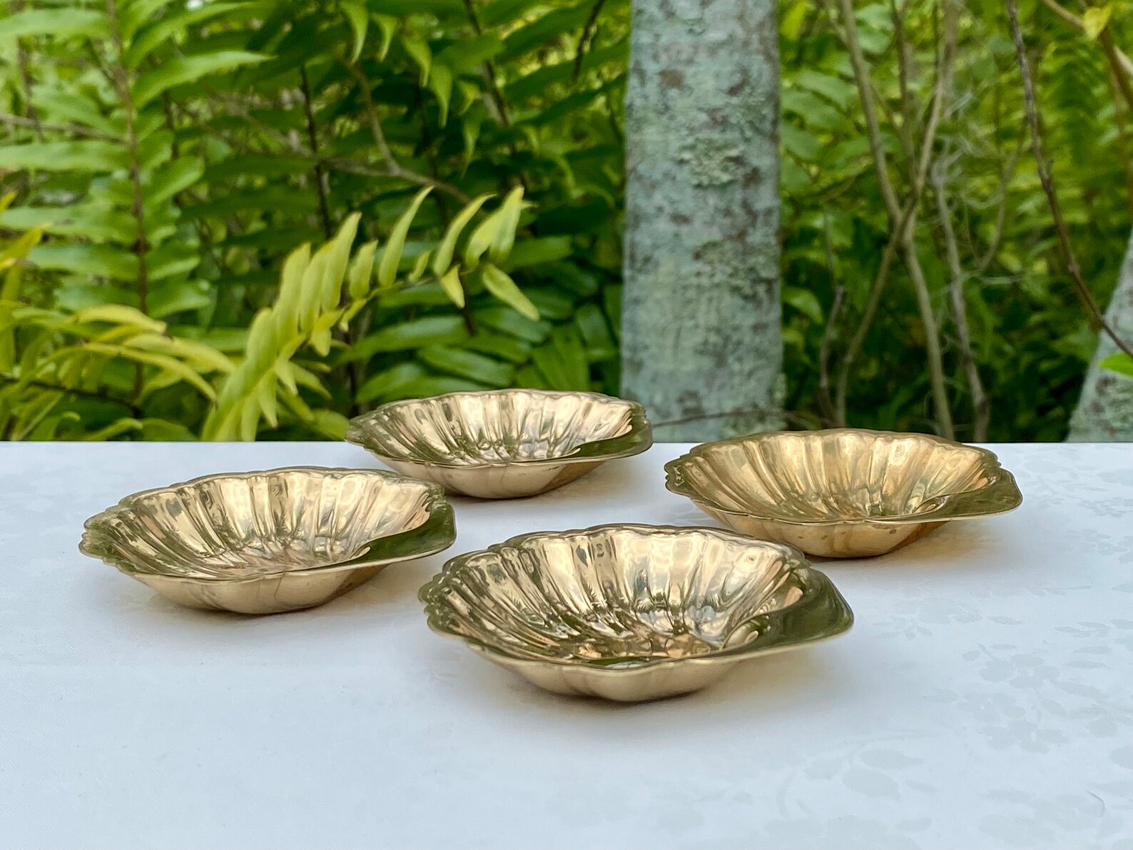 Vintage Dirilyte Small Shell Ashtrays Set of Four - Etsy