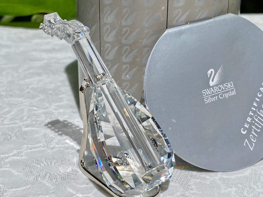 Vintage Swarovski Crystal Lute Miniature Musical Instrument - Etsy