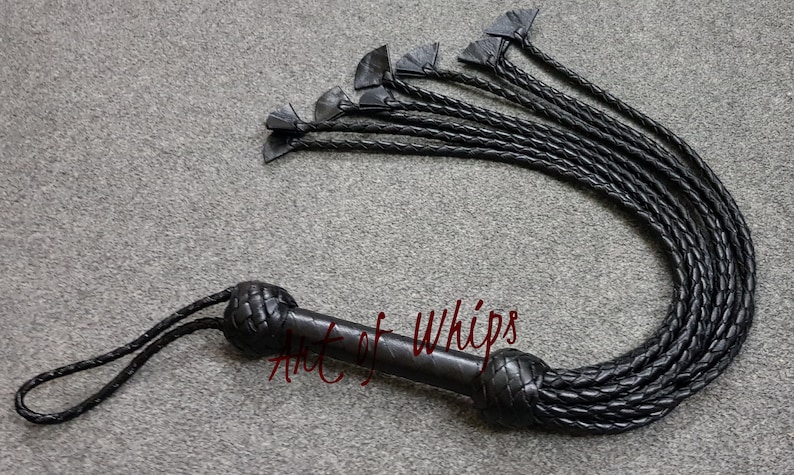 Cat O 9 Tails Genuine Thick Beautiful Leather Tails Flogger Whip for ...