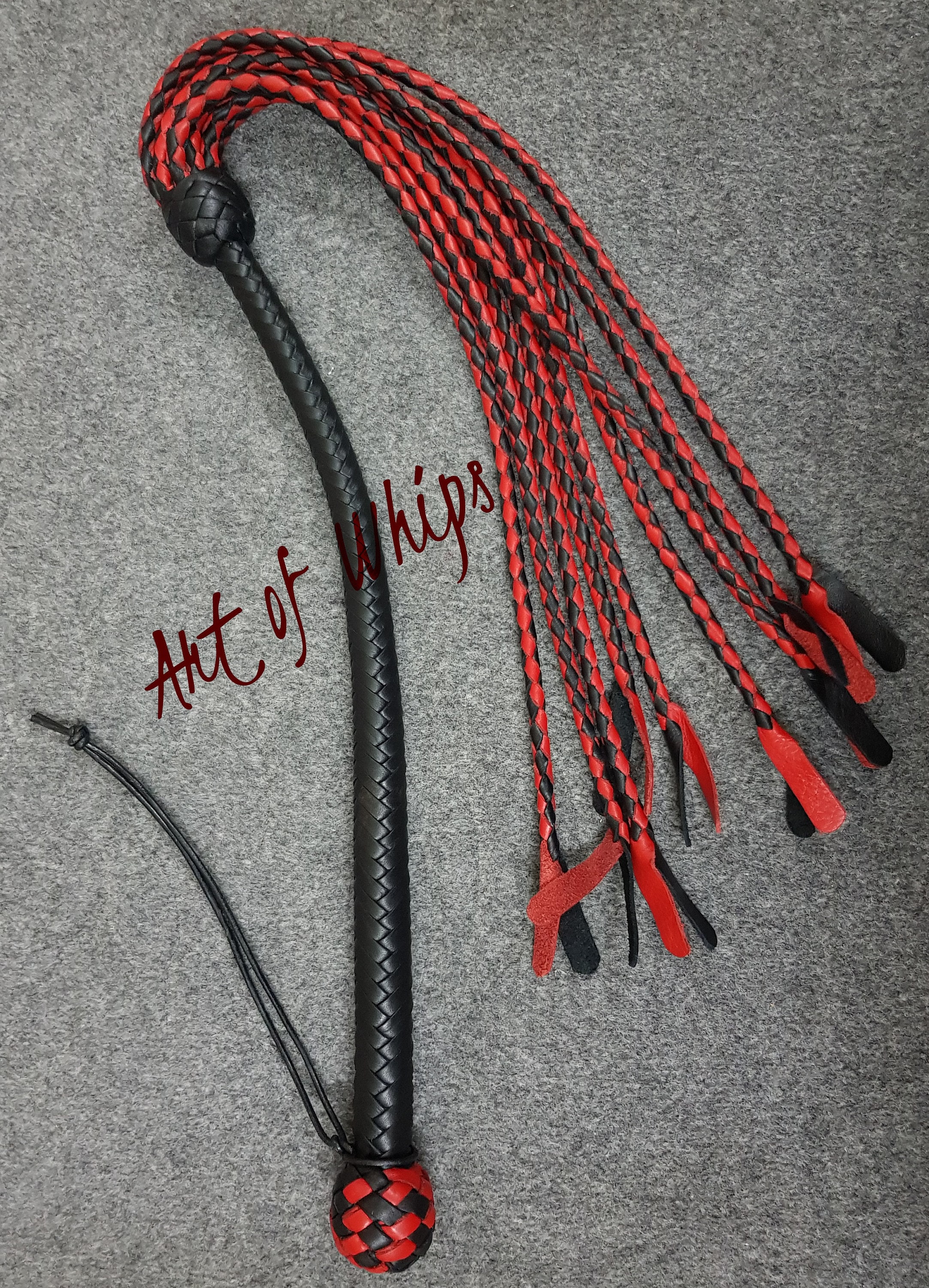 Handmade Cat-o-nine Tails Premium Quality Genuine Leather Braided ...