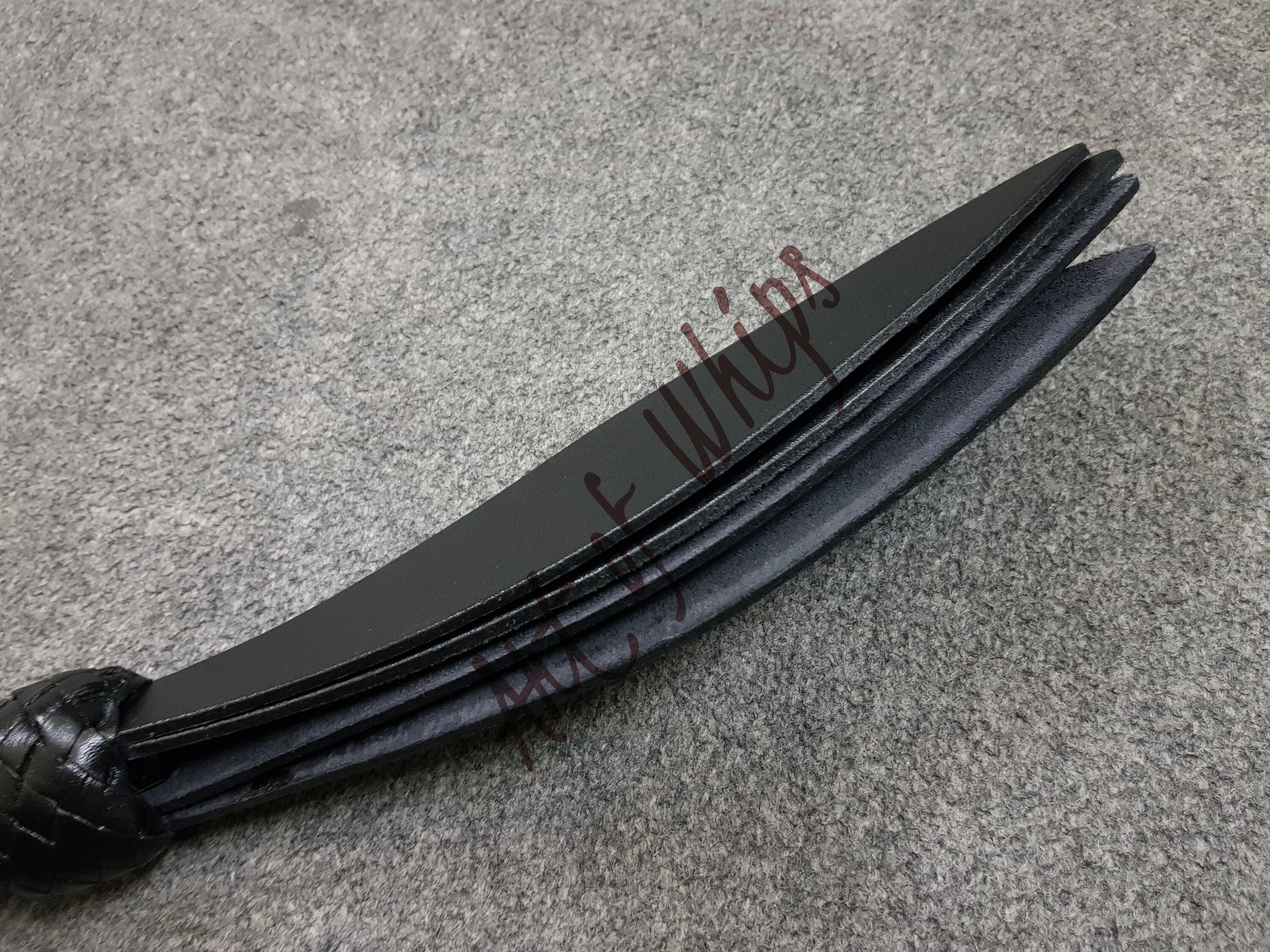 Flogger Real Leather Braided 4 Slapper Crop Flogger Whip Dragon Tail ...