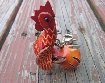 Chicken Key Chain - Etsy