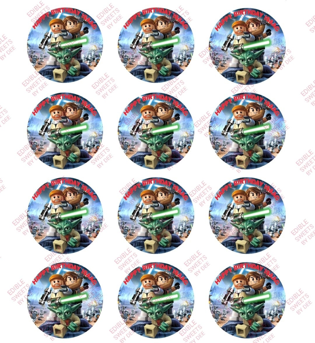 Clone Wars Birthday Edible Cupcake, Cake Toppers - Etsy