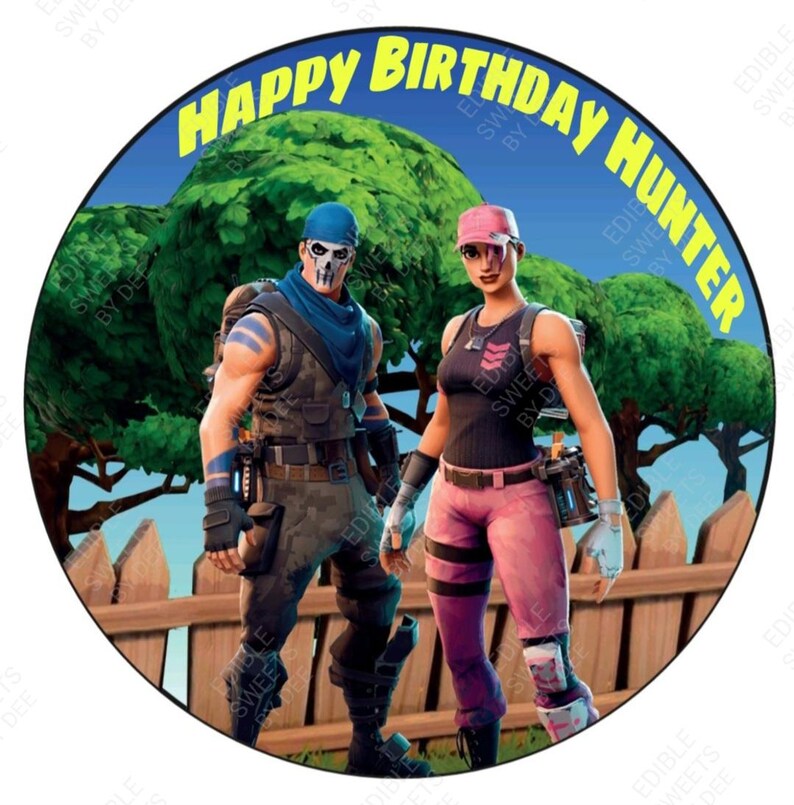 Fortnight Birthday Edible Cupcake, Cake Image Toppers PREMIUM Sheets - Etsy