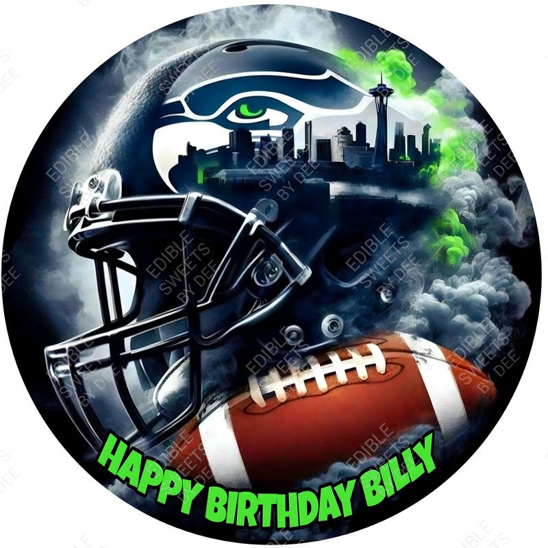 Football Edible for Cake - Etsy