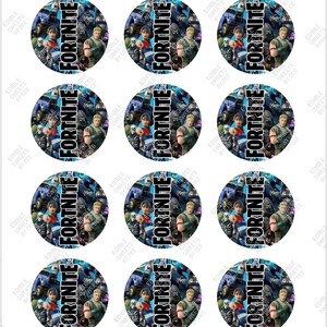 Fortnight Birthday Edible Cupcake, Cake Image Toppers PREMIUM Sheets - Etsy