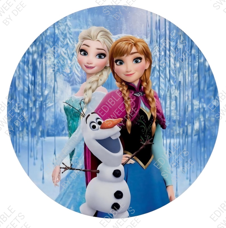 Princess Elsa Edible Cake Toppers, Birthday Cupcake on PREMIUM SHEETS ...