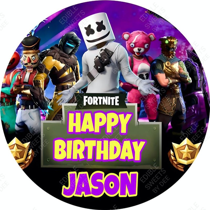 Fortnight Cake Topper - Etsy
