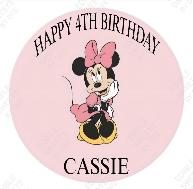 Minnie Mouse Edible Images for Cupcakes, Cakes, Cookies on PREMIUM ...