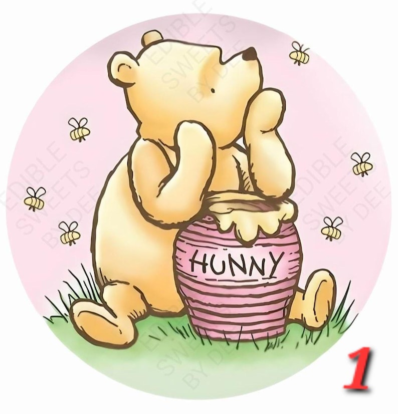 Winnie the Pooh Edible Cake Toppers, Baby Shower, Birthday - Etsy