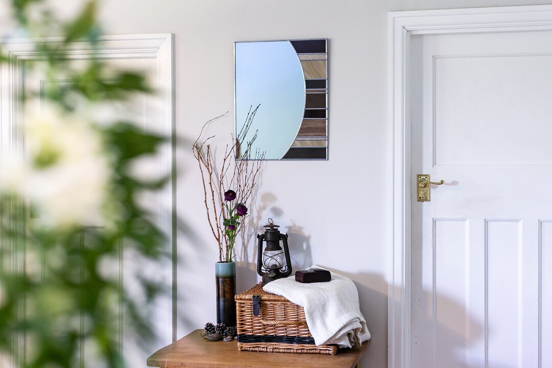 Handmade Contemporary Strata Wall Mirror Available to Order in Many ...