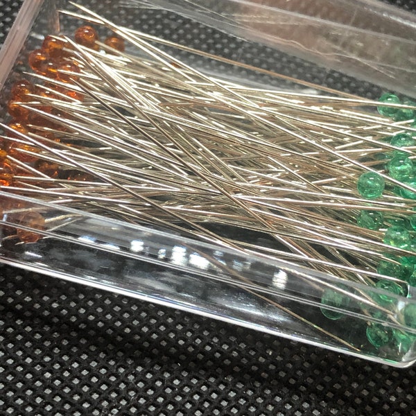 Glass Head Pins - Etsy