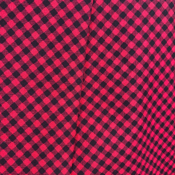 Red Check Fabric - Etsy