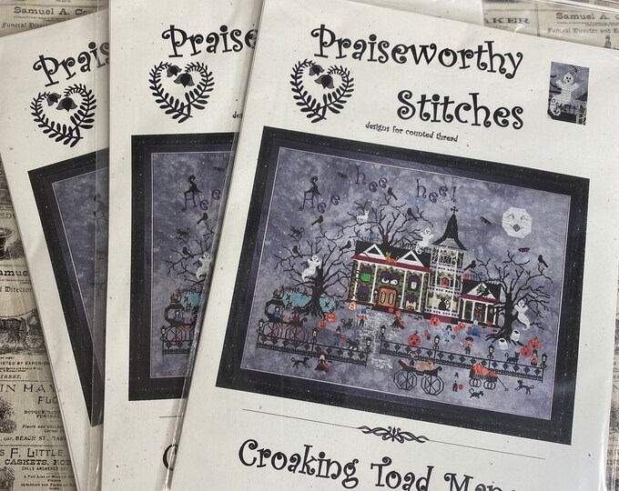 Croaking Toad Manor by Praiseworthy Stitches - Etsy