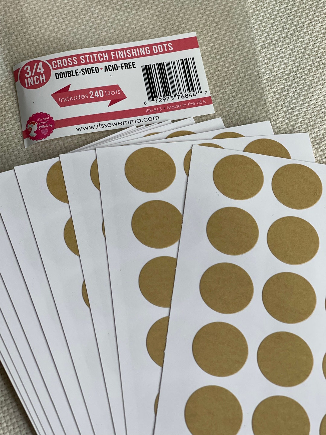 3/4 Cross Stitch Finishing Dots by It's Sew Emma - Etsy