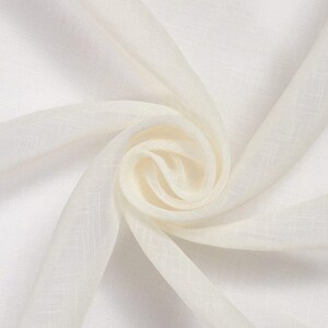 Linen-look Sheer China Cabinet Curtain: Custom Kitchen Panel - Etsy