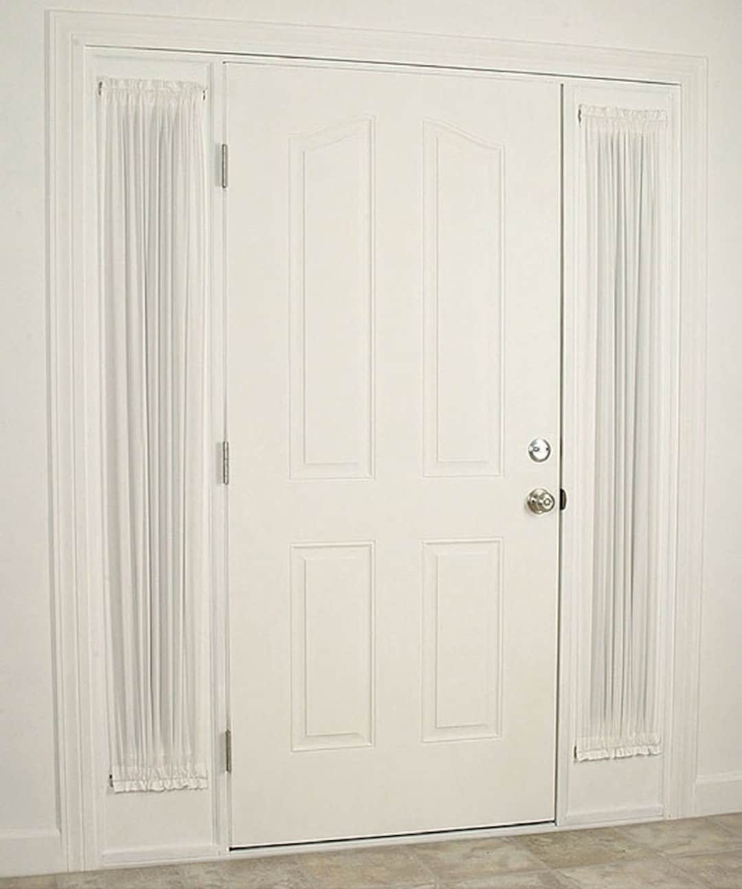 Cotton-polyester Sidelight Curtain Fits Sidelight Windows 6" - 12" Wide ...