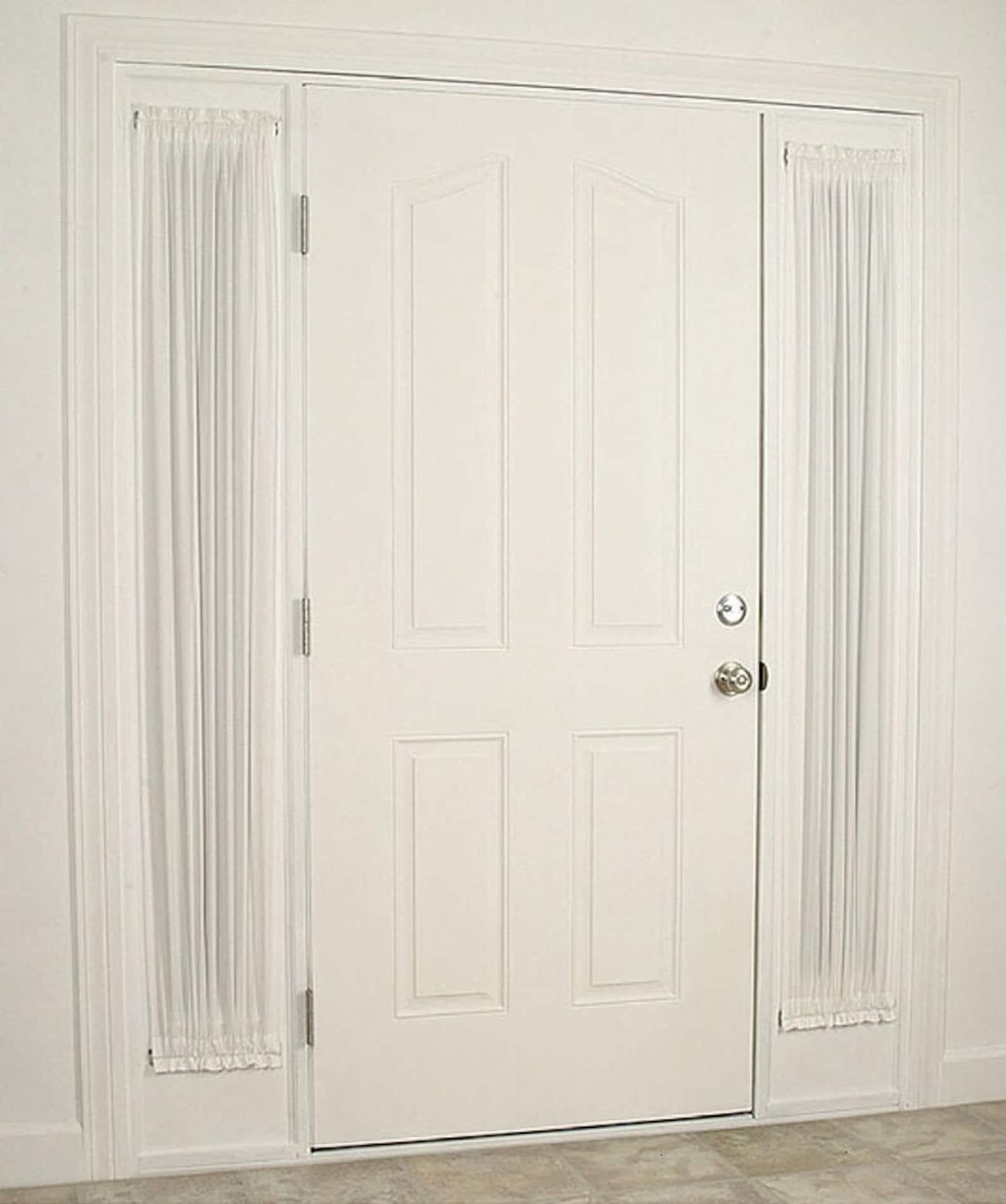 Cotton-polyester Sidelight Curtain Fits Sidelight Windows 6" - 12" Wide ...