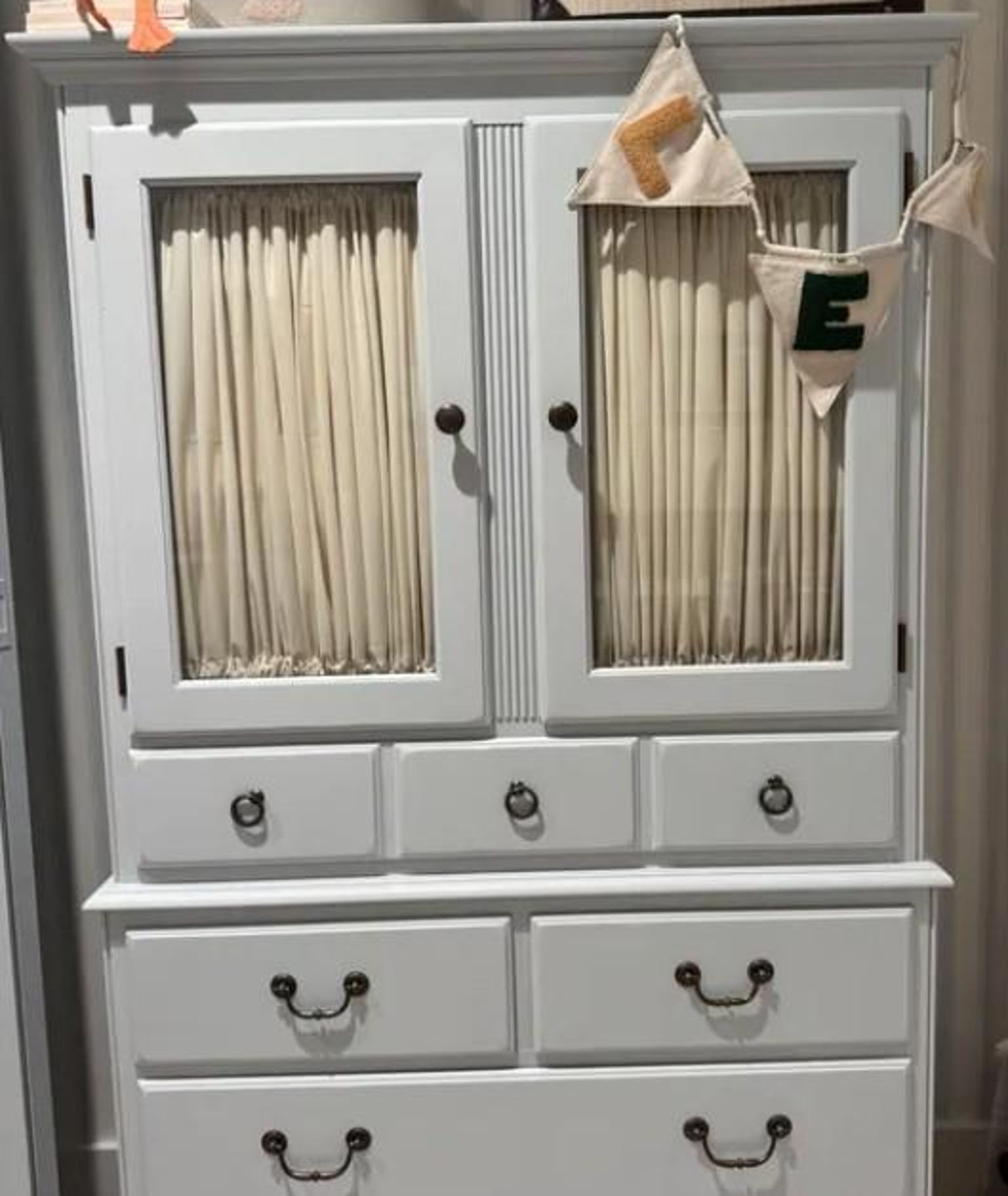 Custom Cotton Cabinet Curtain: Kitchen & Closet Panel - Etsy