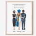 Personalized Graduation Family Portrait, Graduation Gift for Daughter ...