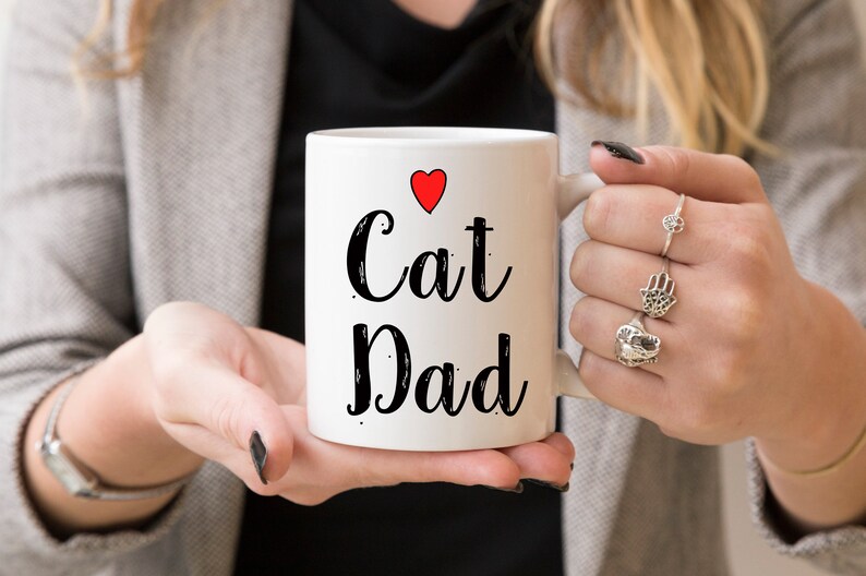 Personalized Cat Dad Mug Cat Dad Gift Cat Father Mug Cat - Etsy