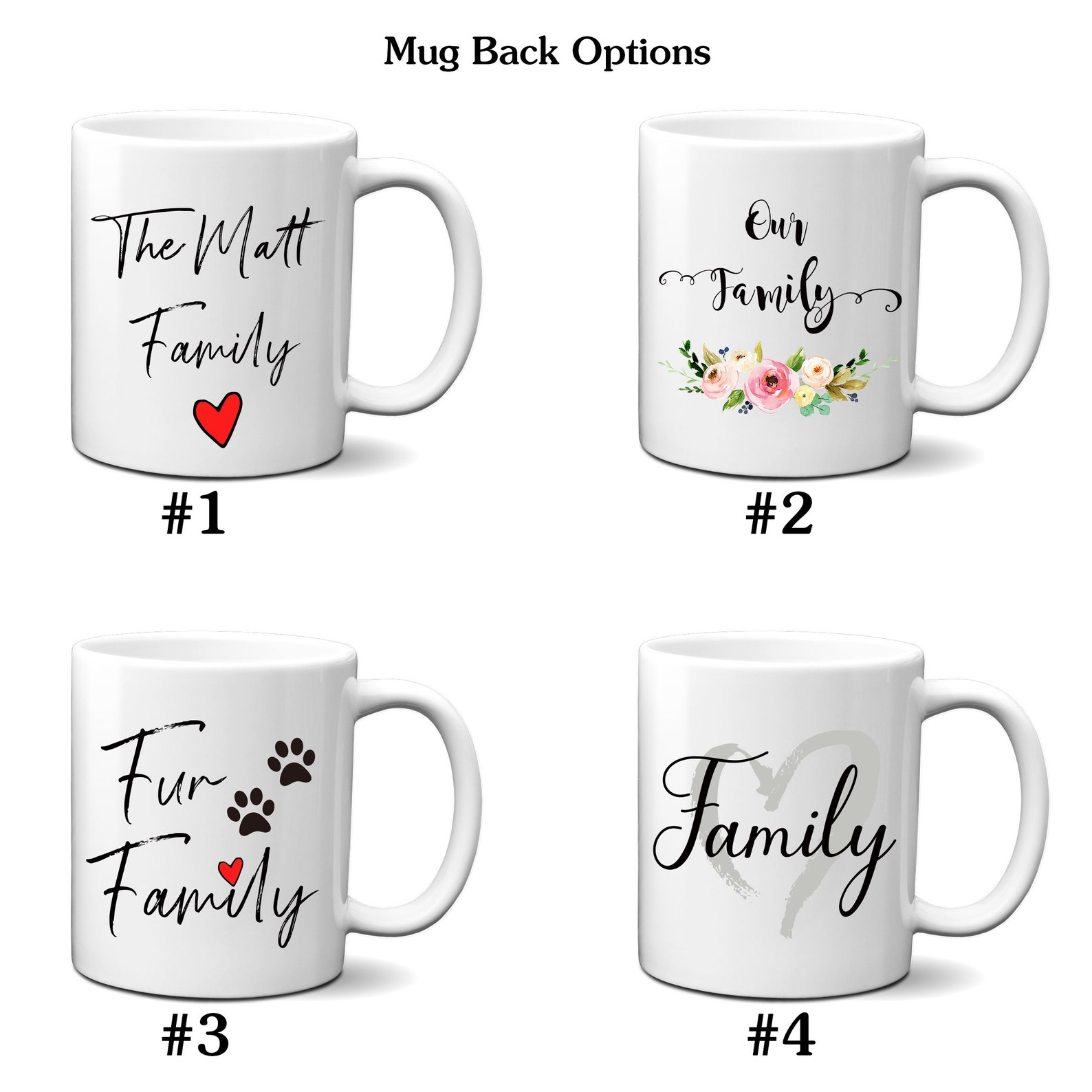 Personalized Mug, Family Mug, Family Gift, Family Pets Mug, Dog Mom and ...