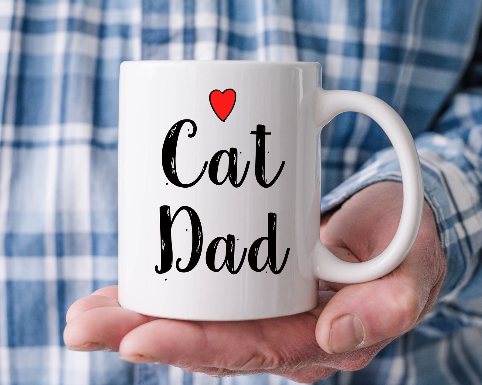 Personalized Cat Dad Mug Cat Dad T Cat Father Mug Cat Etsy