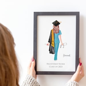Personalized Nurse Graduation Print, Nurse Graduation Gift, Nurse ...