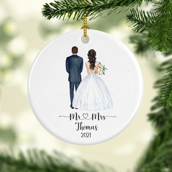 Mr and Mrs Ornament - Etsy