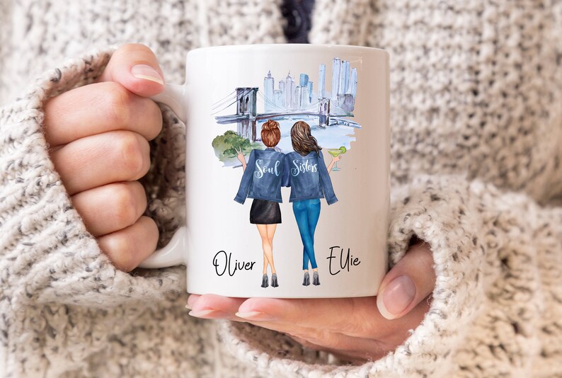 Best Friend Mug Personalized Friend Mug BFF Mug Bestie Mug - Etsy