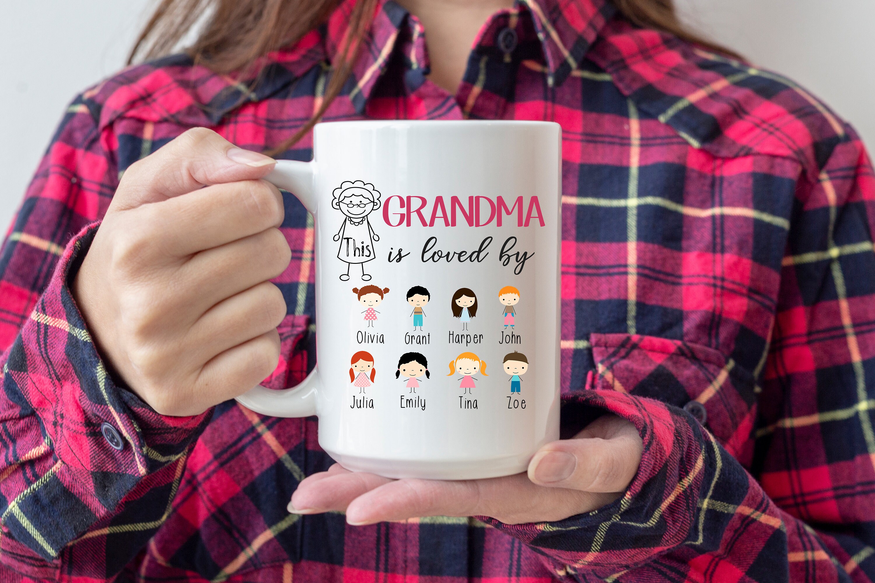 Grandma Mug This Grandma is Loved By Custom Name Mug | Etsy