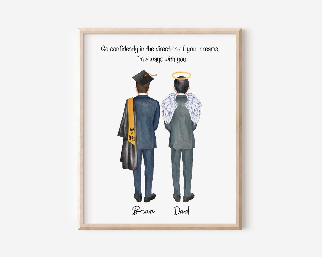 Personalized Graduation Memorial Gift, Custom Graduation Print, Family ...