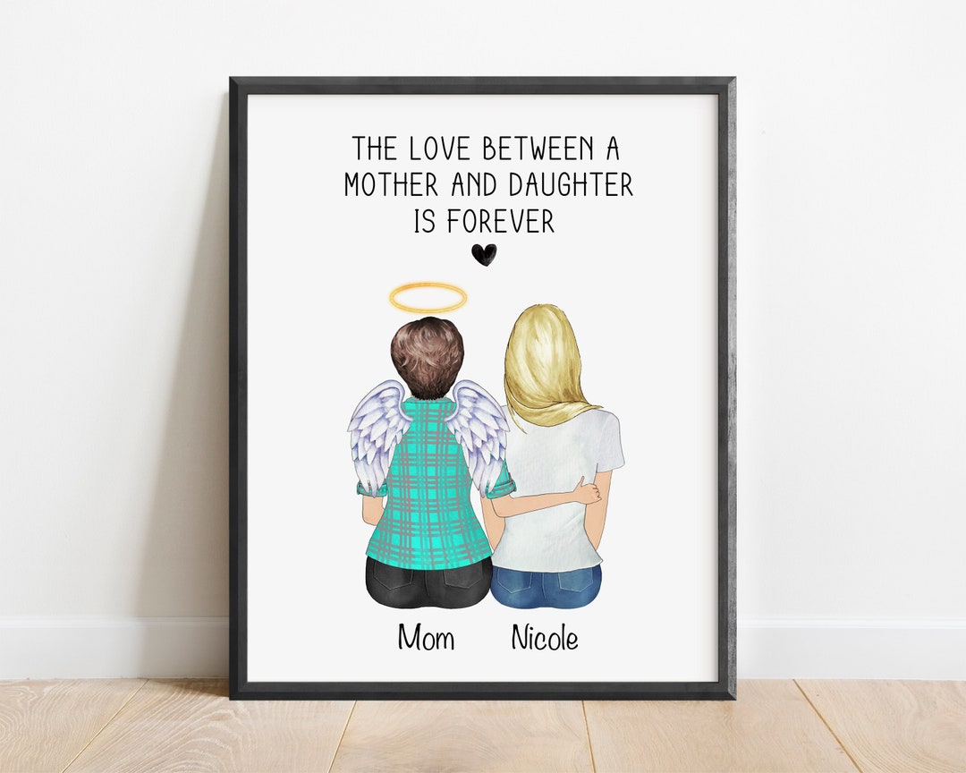 Personalized Mom Memorial Print, Sympathy Gift, Family Memorial Gift ...