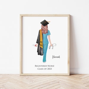 Personalized Nurse Graduation Print, Nurse Graduation Gift, Nurse ...