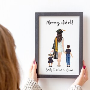 My Mommy Graduated, Mommy Did It!, Personalized Mom Graduation Gift ...