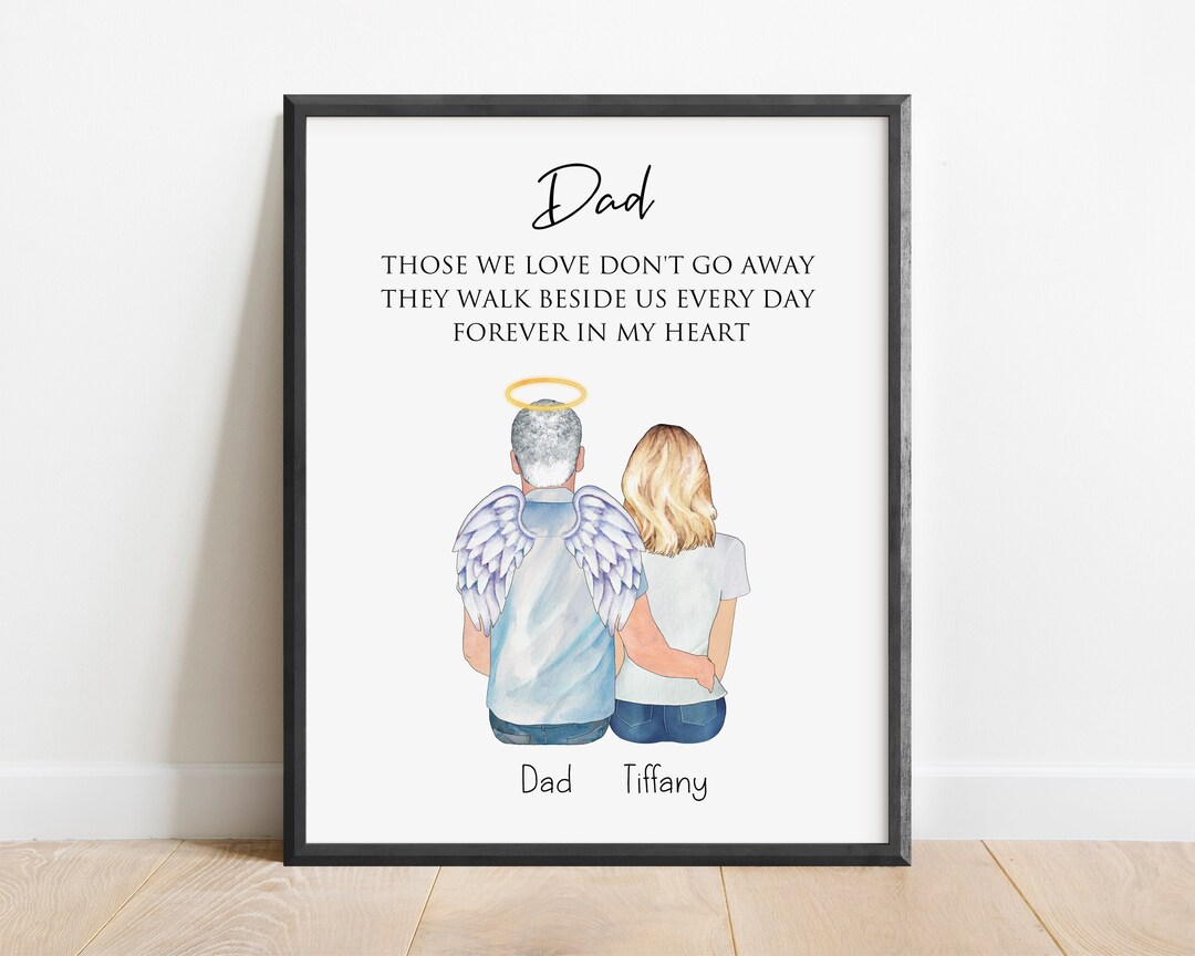 Loss of Father Gift, Custom Dad Memorial Gift, Sympathy Gift, Family ...