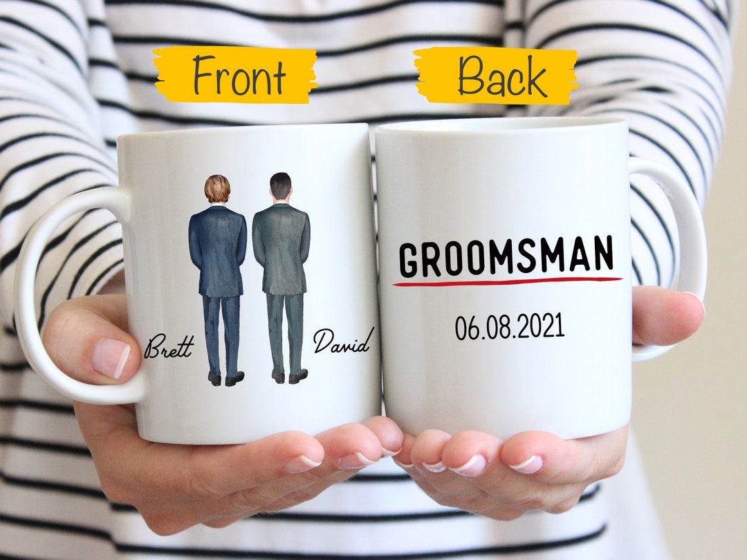 Personalized Groomsman Mug, Groomsman Gift, Best Man Mug, Proposal Gift ...