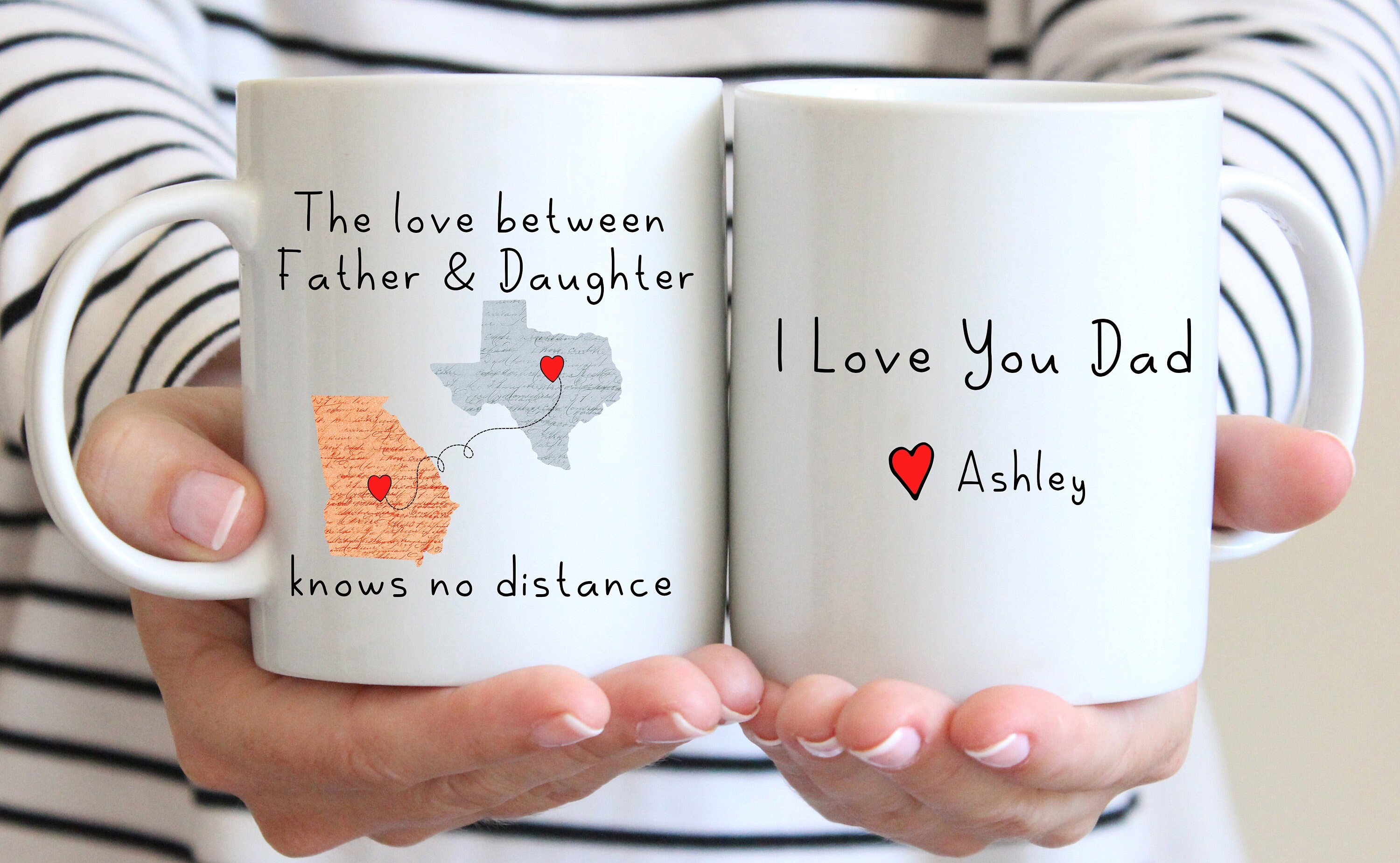 Long Distance Father Daughter Gift Father's Day Gift | Etsy