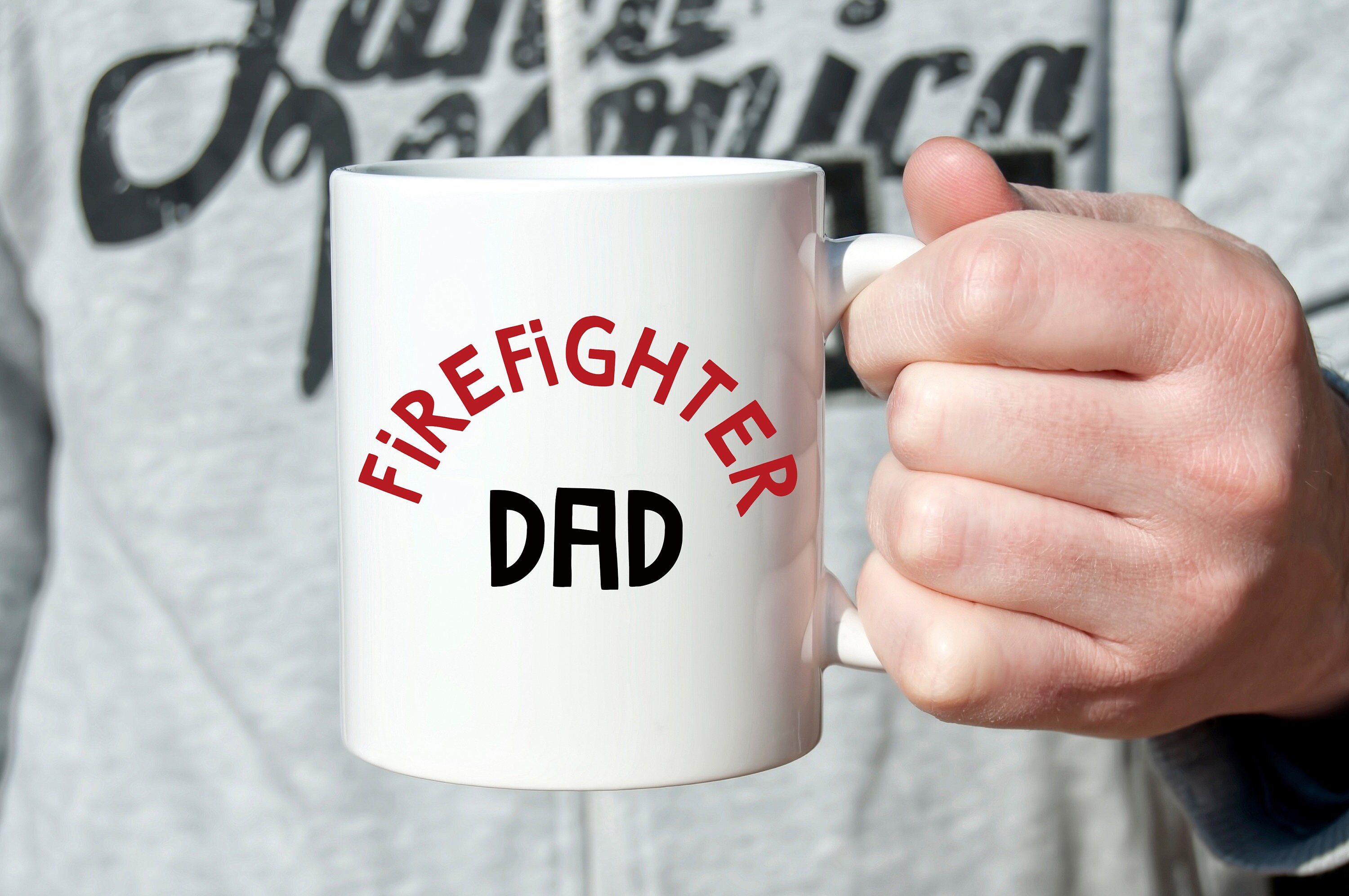 Firefighter Gift, Firefighter Mug, Firefighter Dad, Fireman Dad Mug ...