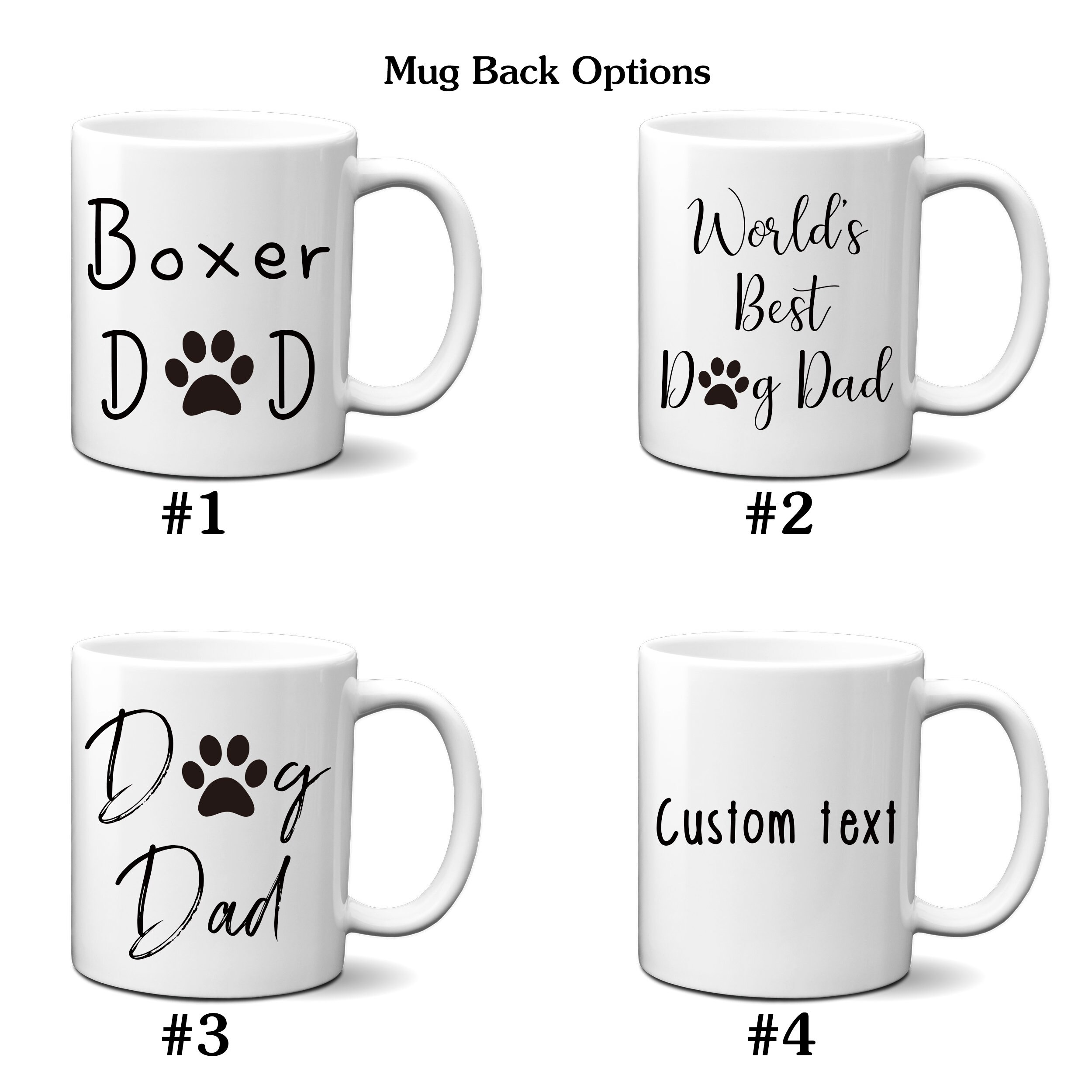 Personalized Boxer Dad Mug Boxer Owner Mug Father's Day - Etsy