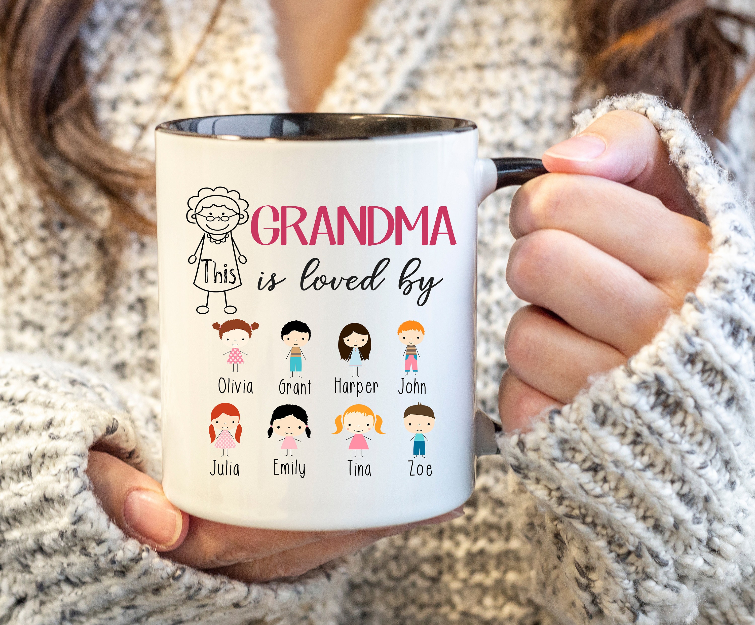 Grandma Mug This Grandma is Loved By Custom Name Mug | Etsy