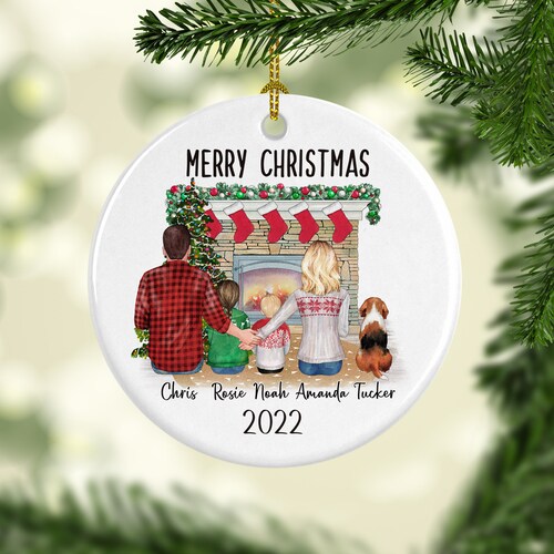 Personalized Family Christmas Ornament Keepsake Holiday - Etsy